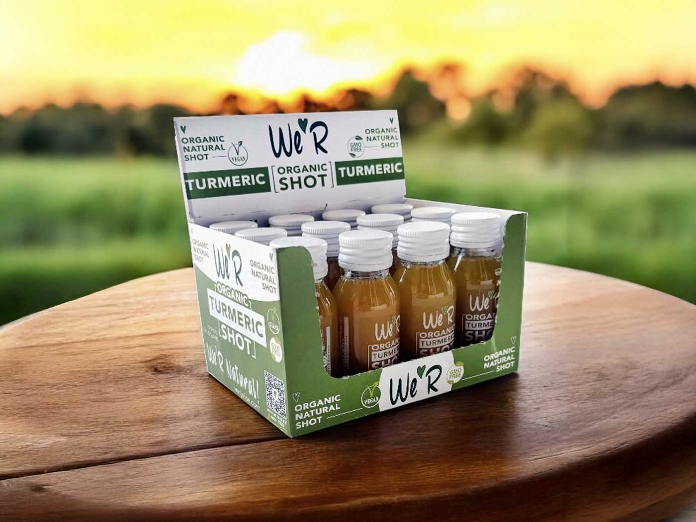 Organic TURMERIC Box (12 bottles) FREE Shipping! – We´R 100% Fruit ...